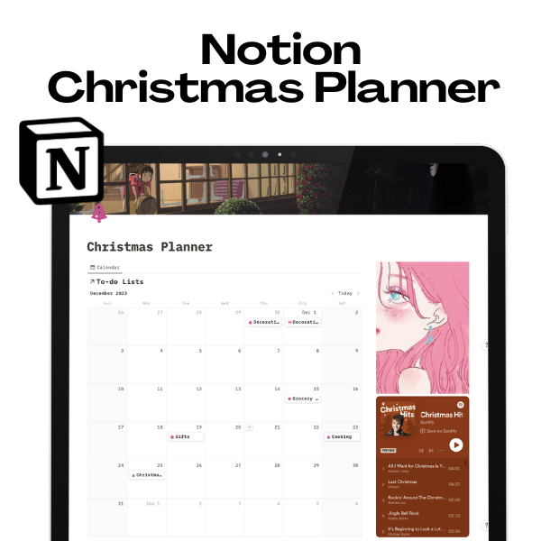 Christmas Notion Planner