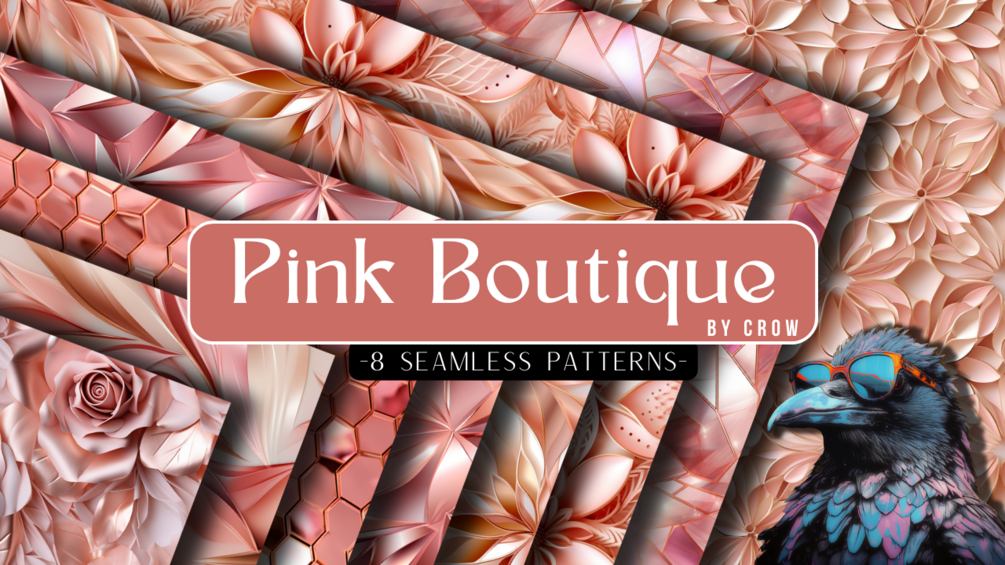 Pink Boutique Digital Paper Pack | Seamless Patterns | Commercial Use ...