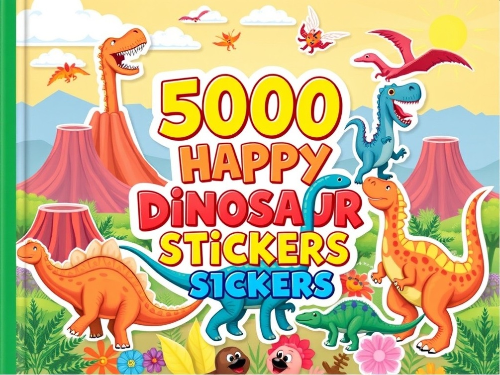 Happy Dinosaurs: 5000 Stickers of Prehistoric Fun
