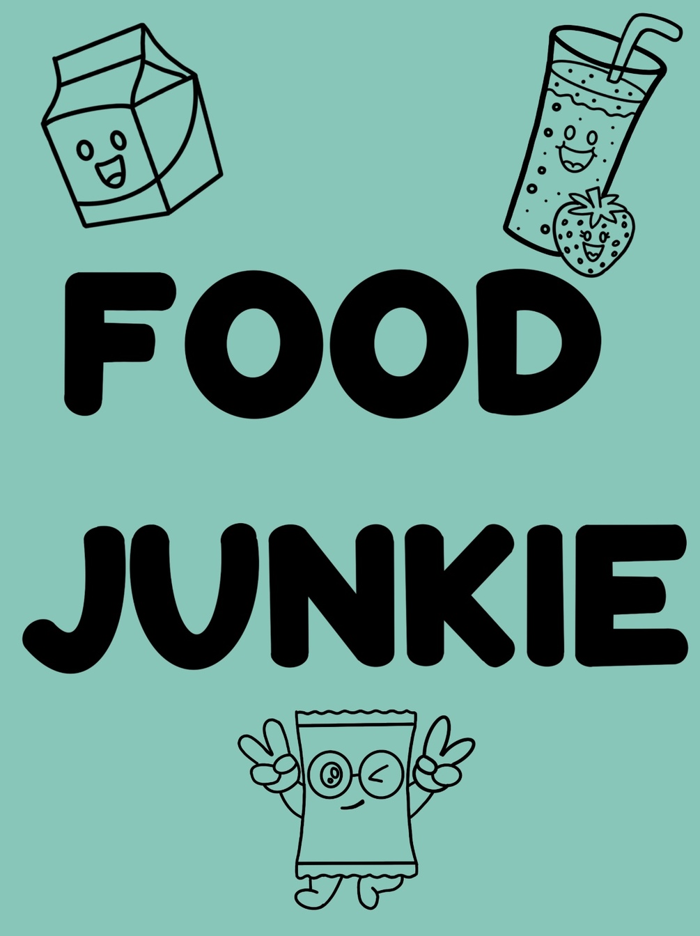 Food Junkie Coloring Book