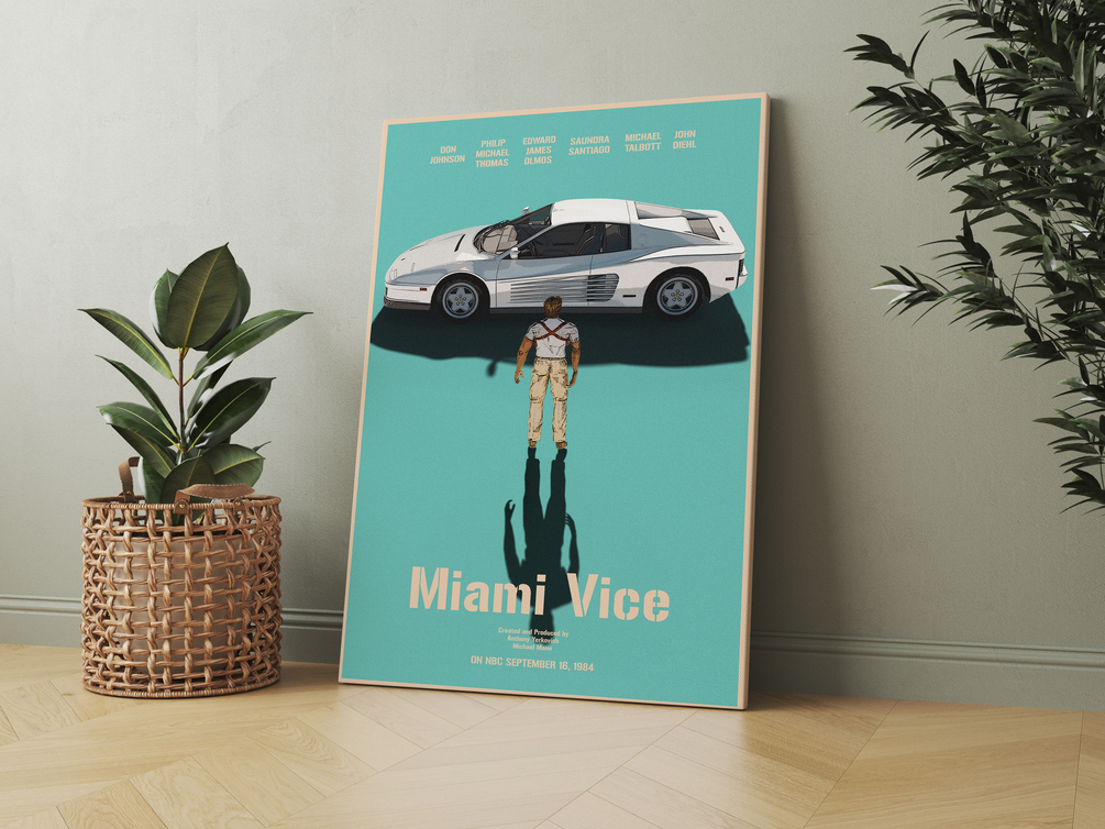 Miami Vice White Testarossa - Crockett Time Digital Version