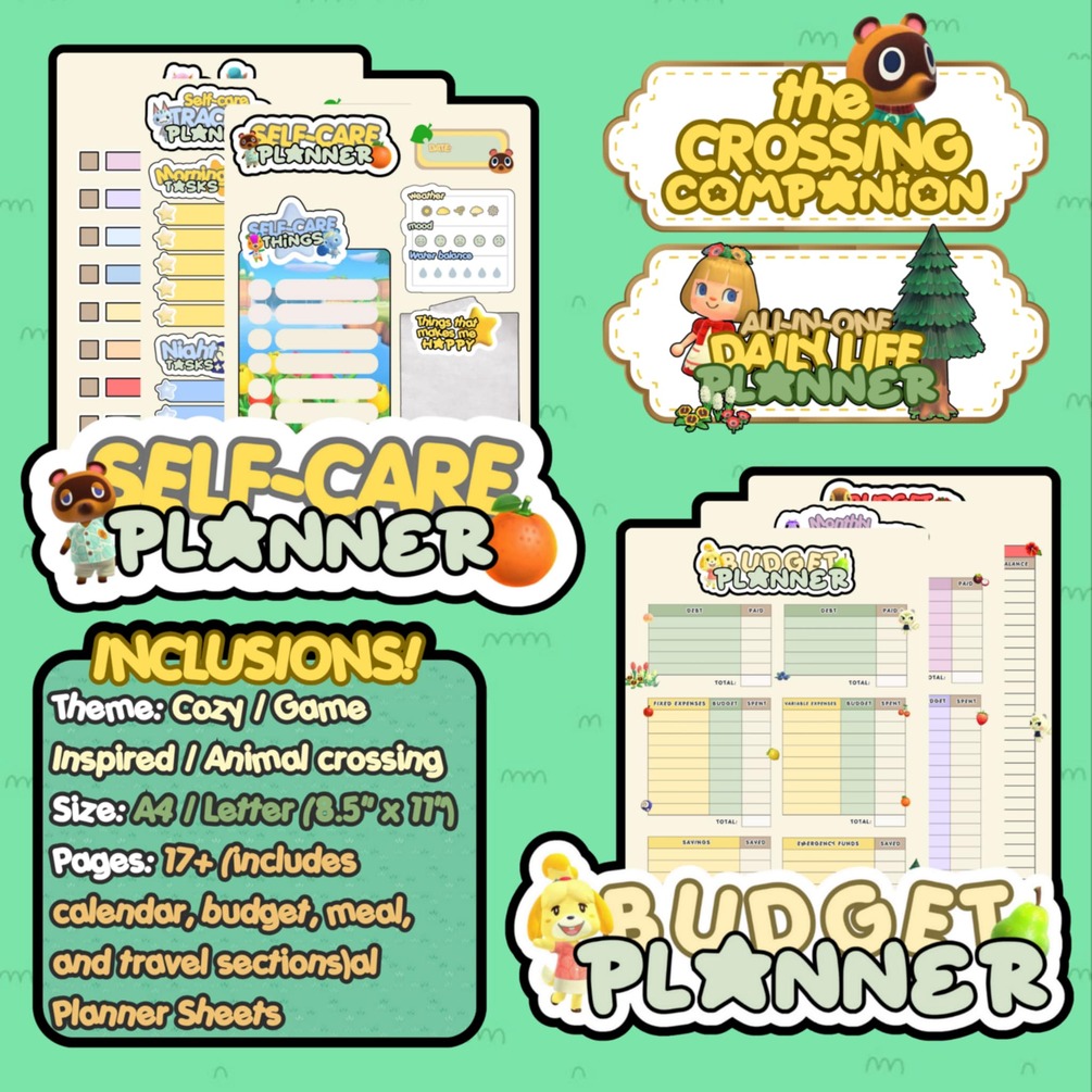 THE CROSSING COMPANION | ALL-IN-ONE DAILY PLANNER | ANIMAL CROSSING ...