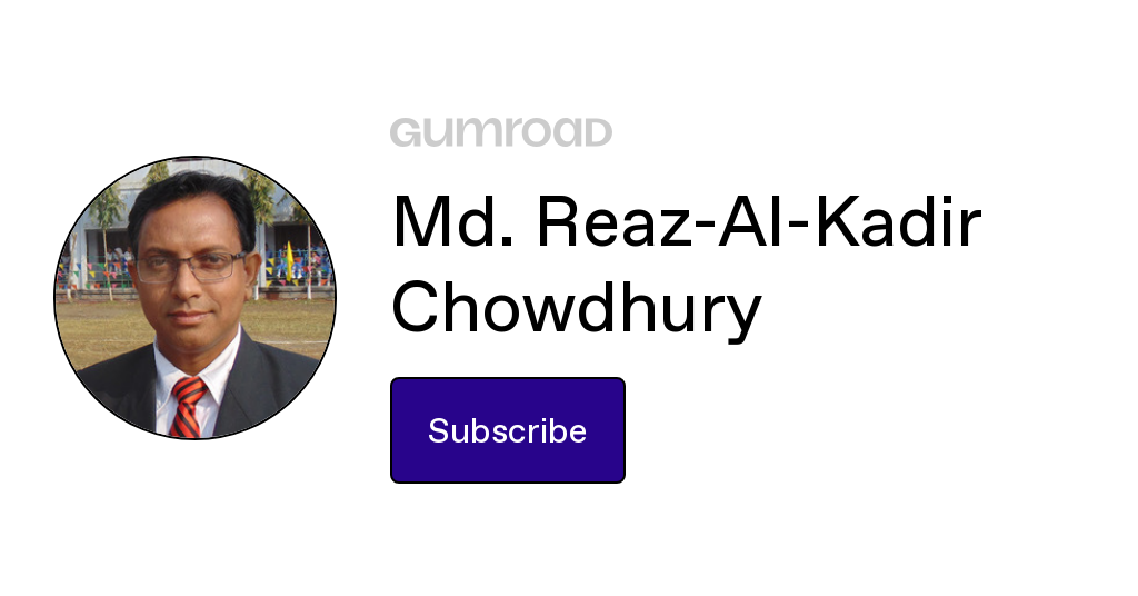 Md. Reaz-Al-Kadir Chowdhury
