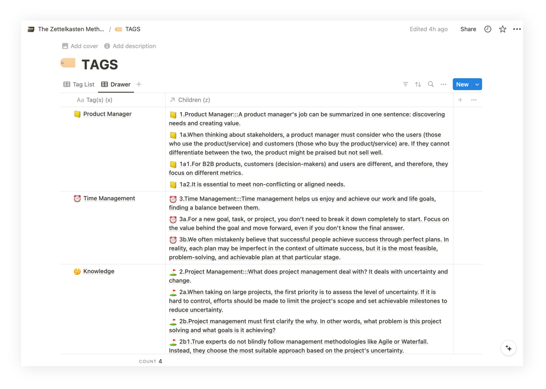 Slip-box Method Template-Second Brain Note