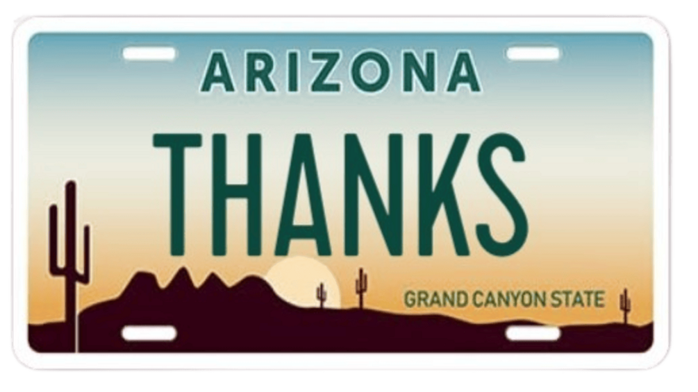 License Plate Lingo: Arizona Edition