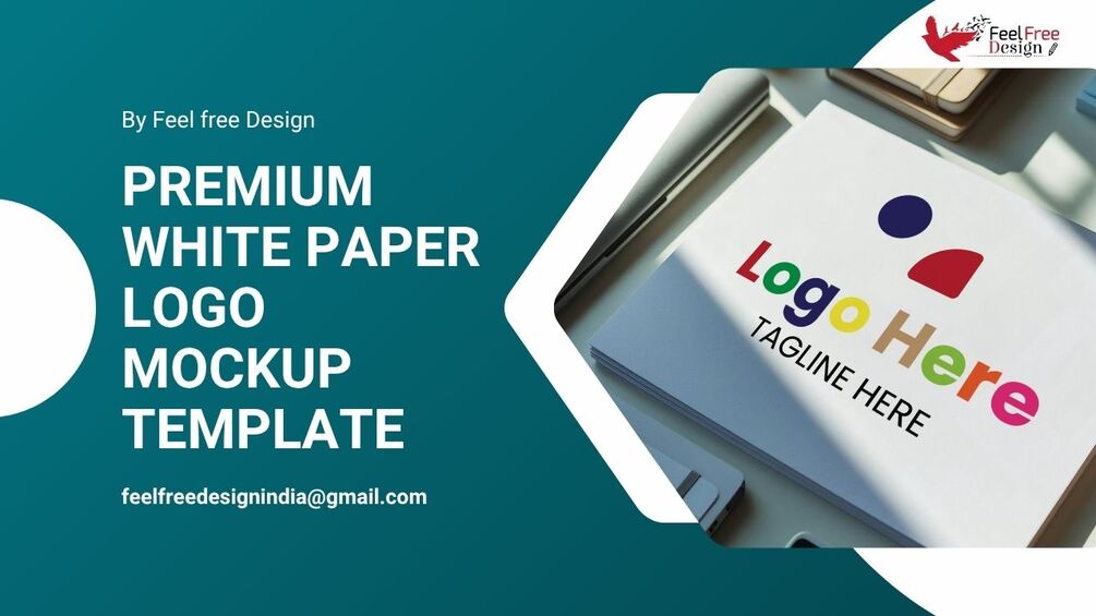 Premium White Paper Logo Mockup with Sunlight & Shadows – Clean Scene ...