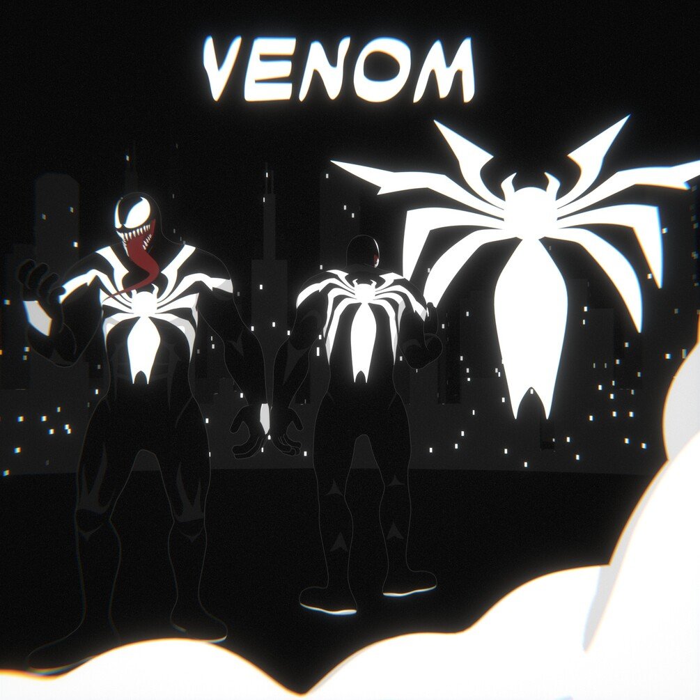 Venom 3d Model for Blender