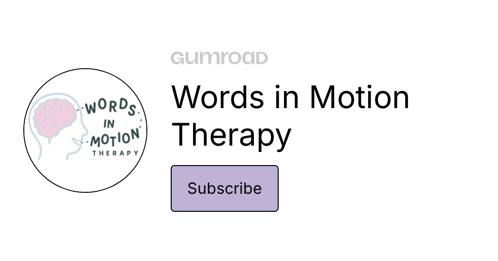 Words in Motion Therapy