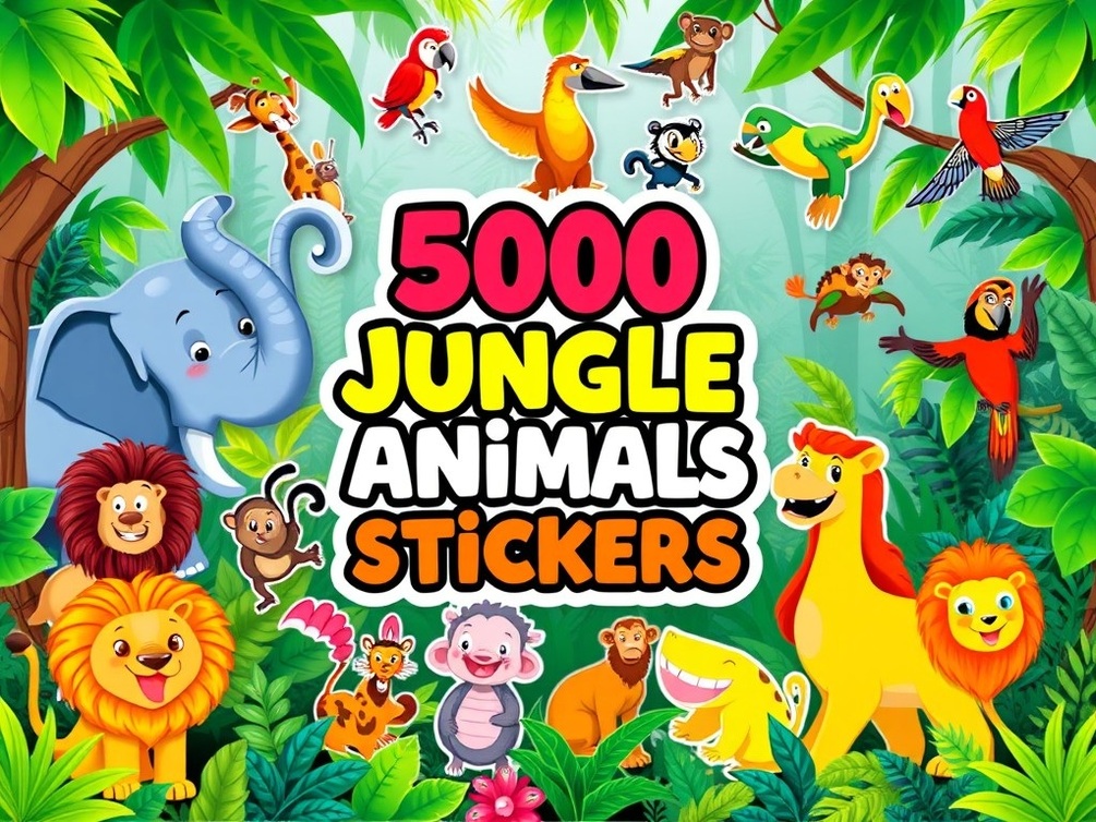Jungle Animals Sticker Pack