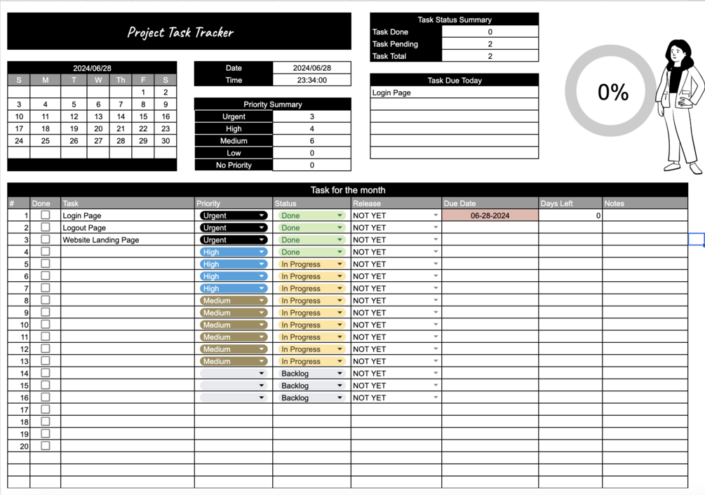 Project Task Tracker