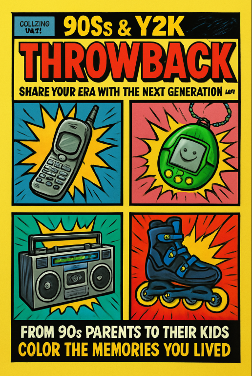 Totally Rad 90s & Y2K Coloring Book – Volume 1