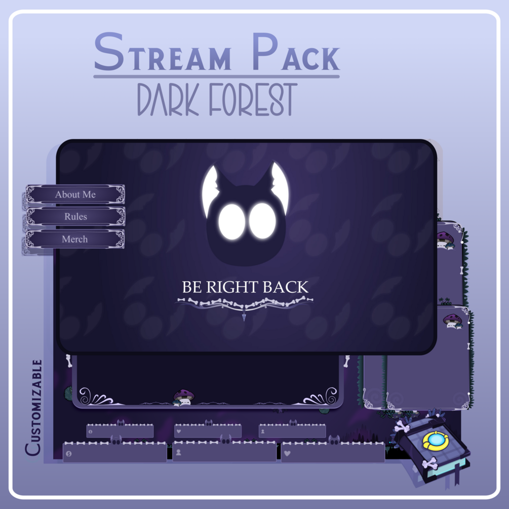 Dark Forest Stream Overlay, Magic stream overlay, Dark magical overlay ...