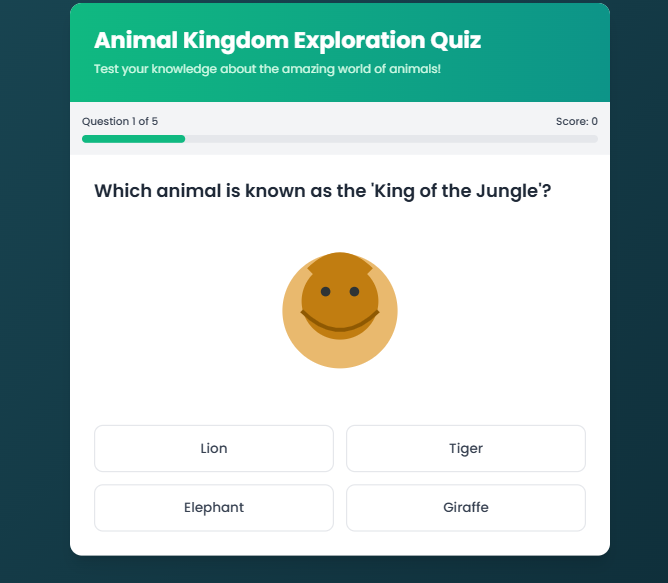 Animal Kingdom Exploration Quiz