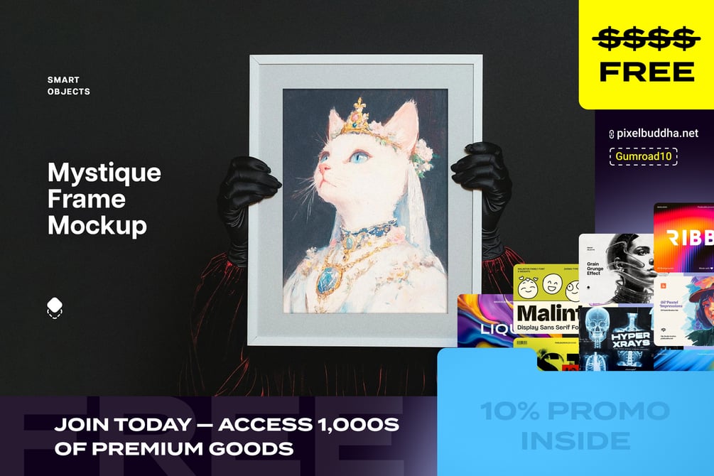 Mystique Frame Free Mockup