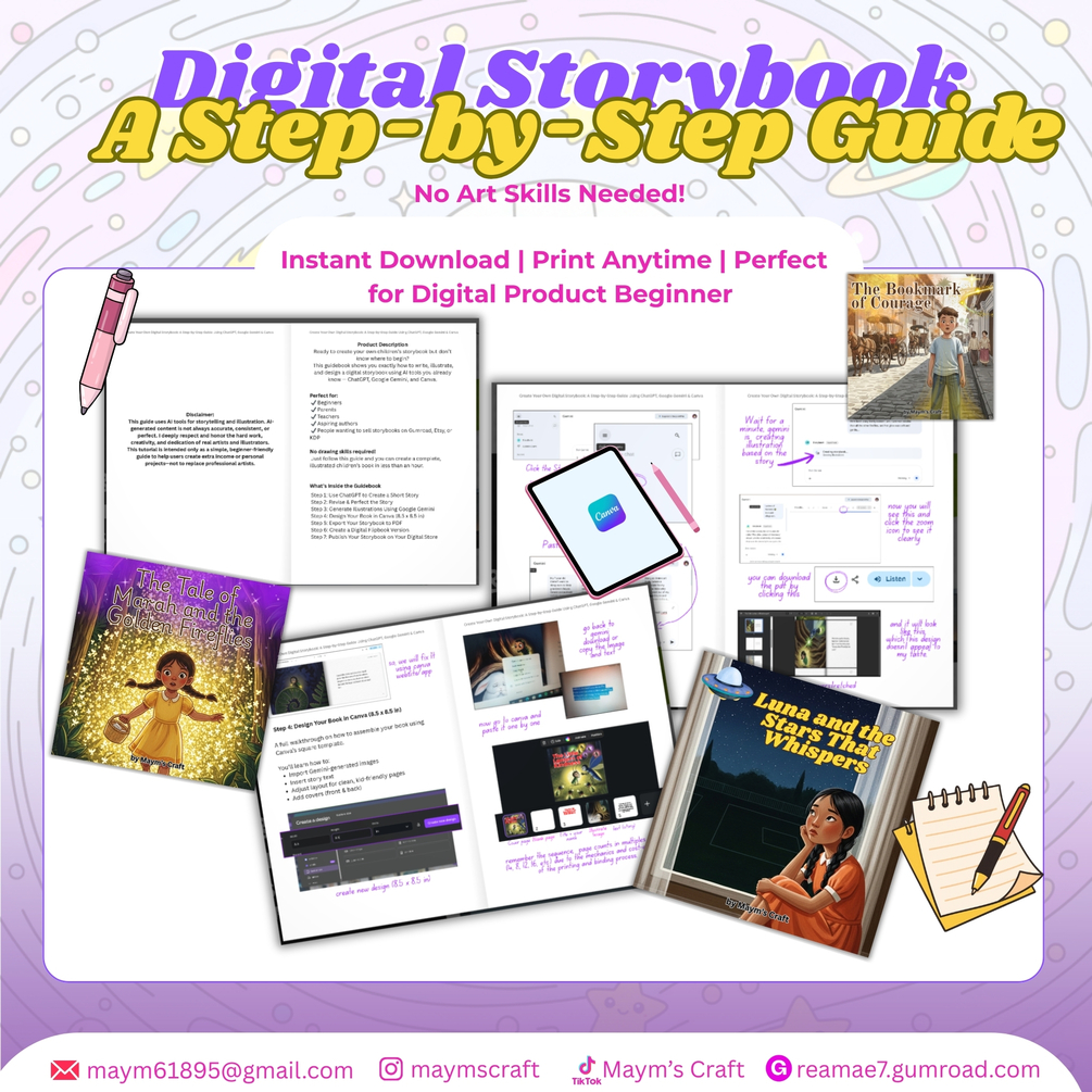 Create Your Own Digital Storybook: A Step-by-Step Guide - No Art Skills ...