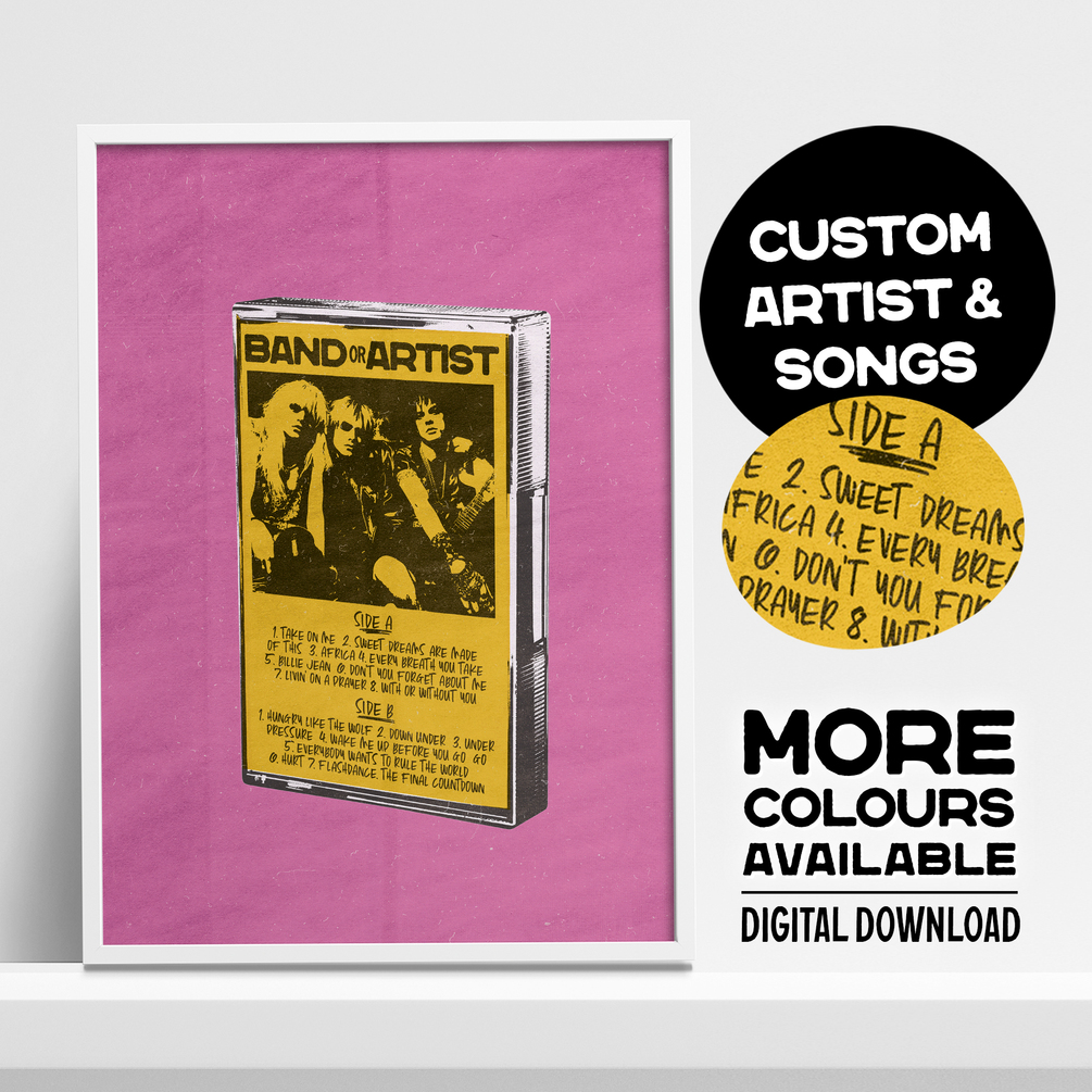 Personalized Concert Poster Wall Art - Custom Band & Tour Print - Music ...