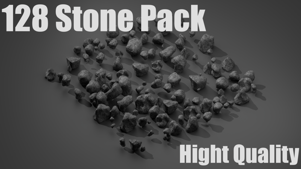 128 Stone Asset Pack