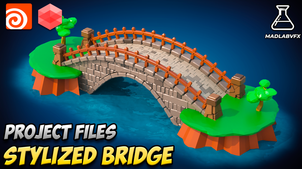 Stylized Bridge – Houdini Free Project File