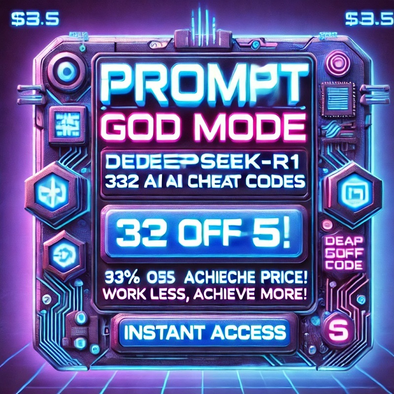 Prompt God Mode: 332 DeepSeek-R1 AI Cheat Codes 🚀