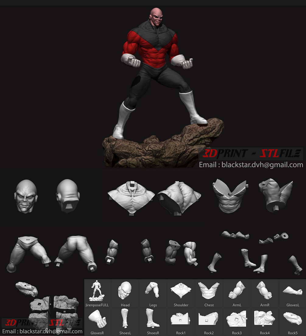 Jiren Dragonball Super V2 3D print model