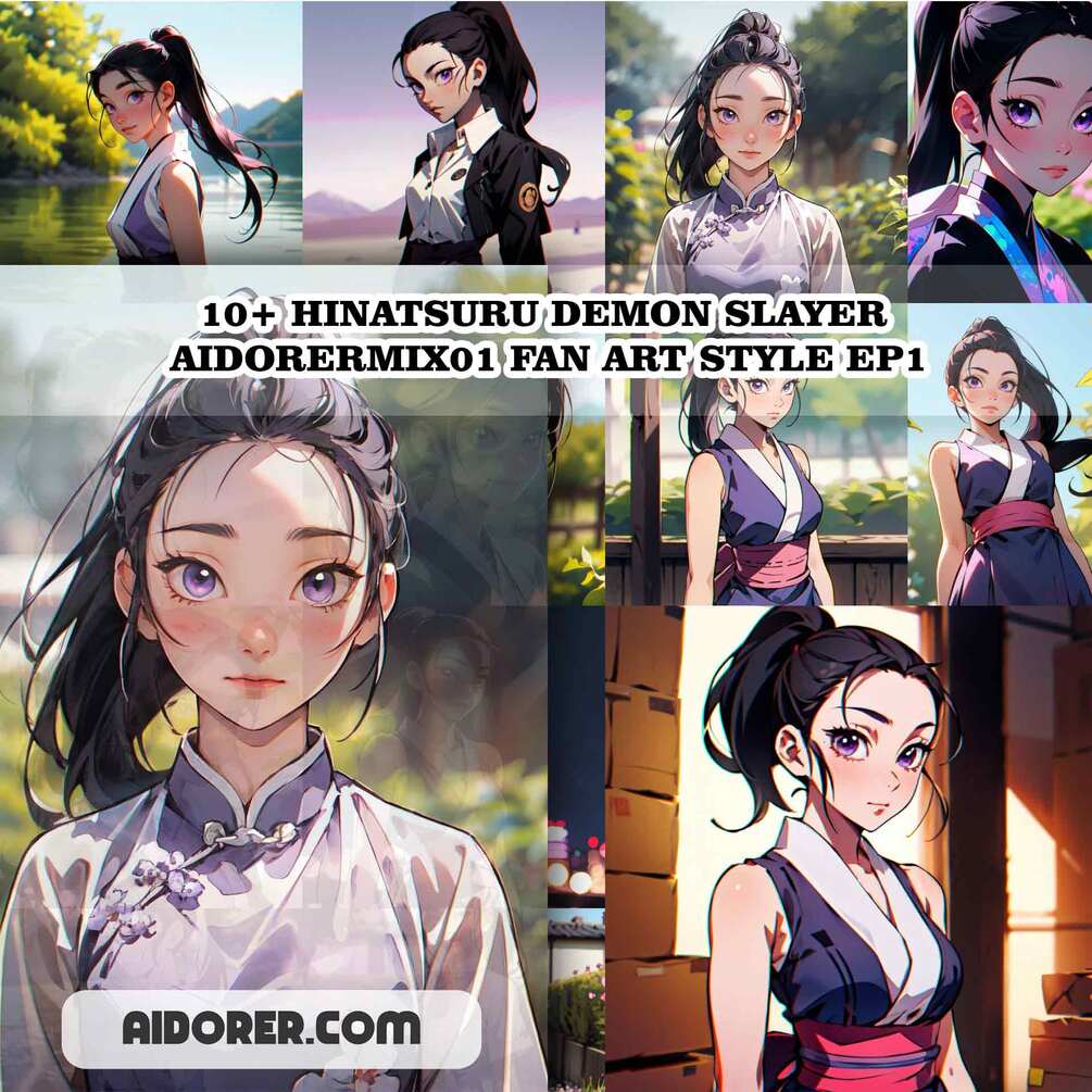 10+ HINATSURU DEMON SLAYER AIDORERMIX01 FAN ART STYLE EP1