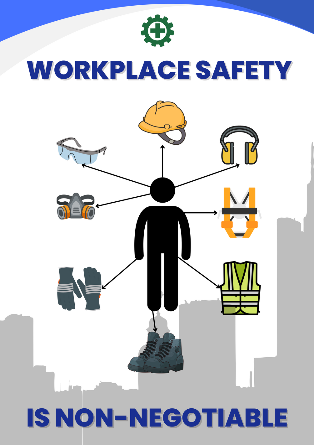 🛠️ Workplace Safety Poster – Editable Canva Template
