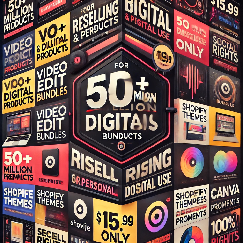 55+ Million Digital Product Bundle: Resell Rights Included!