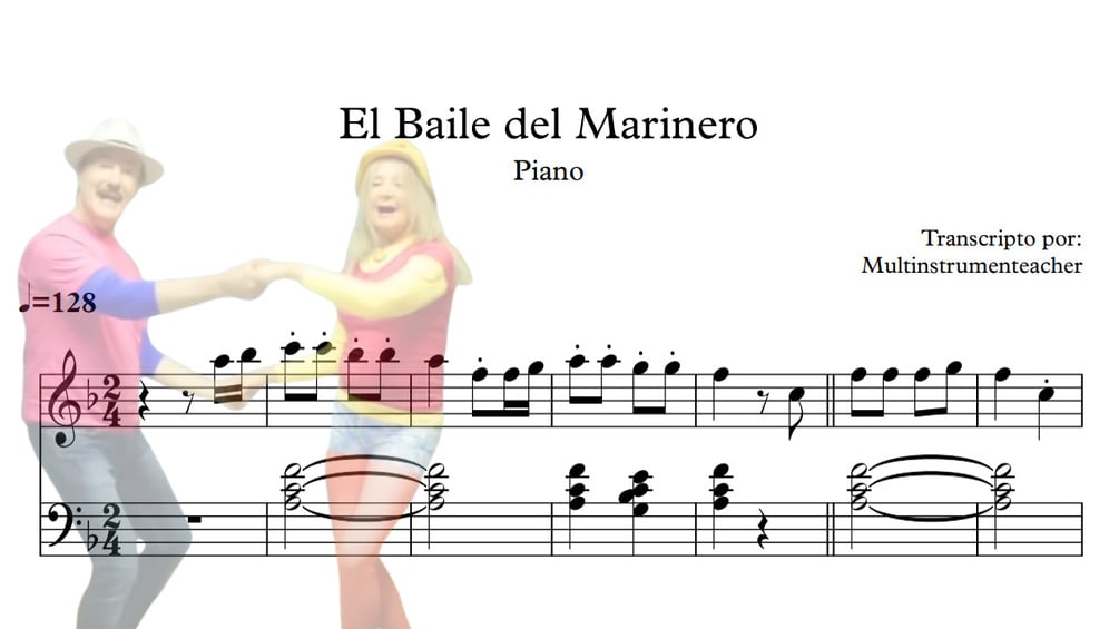 El Baile del Marinero - Partitura para piano