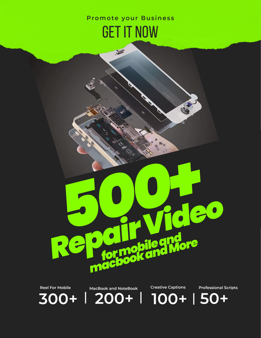 More than 500 videos for mobile maintenance, MacBook and notebook ready ...