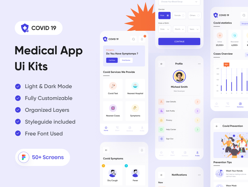 Medical & Health Service App Ui Kit