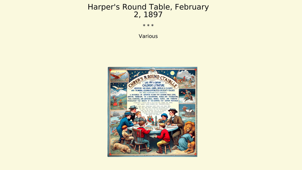 Harper's Round Table, February 2, 1897