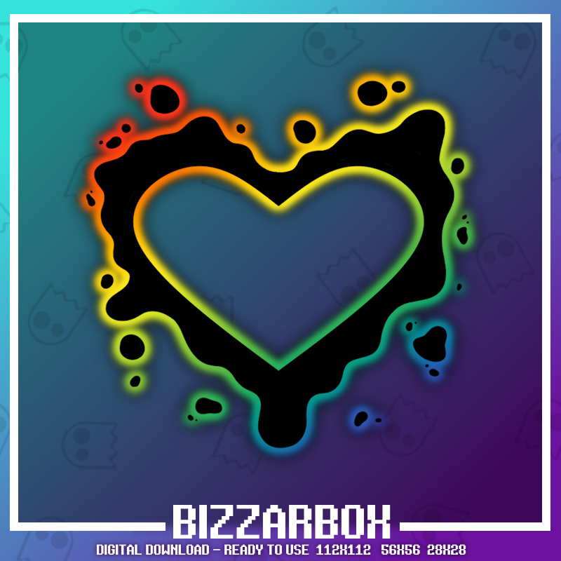 Streamer Emote: RGB Rainbow Heart