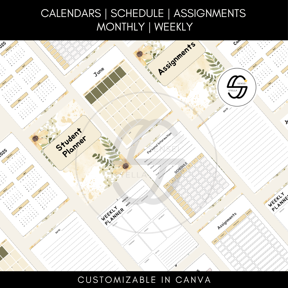 Customizable Student Planner