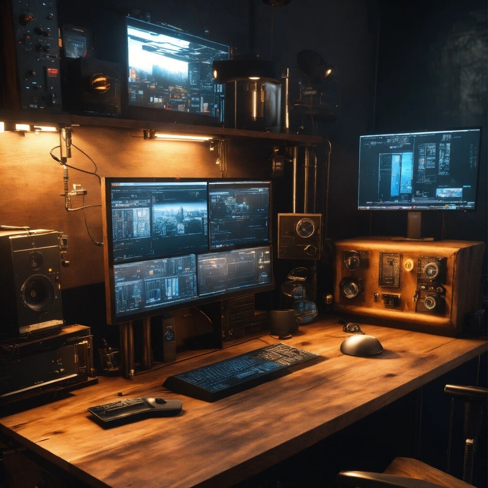Old spy equipment in modern times.