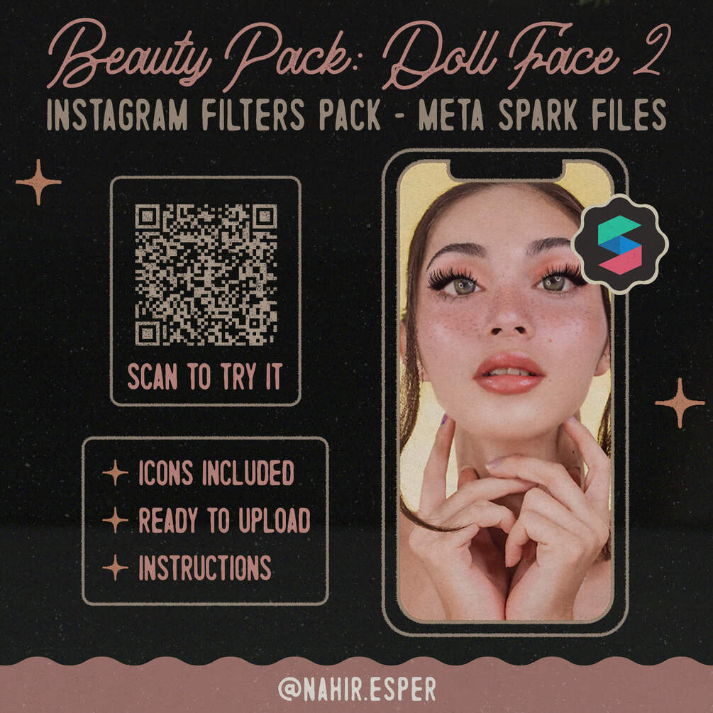 6 Meta Spark "Beauty" Effects - Instagram Filters Pack