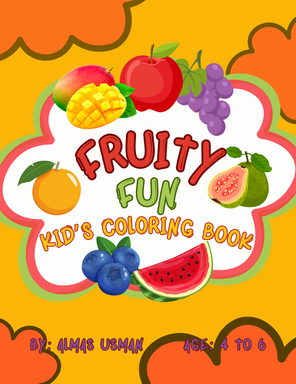 Fruity Fun Kid's Coloring Book