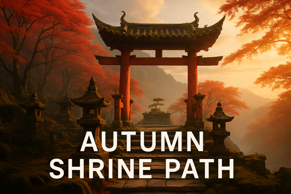 Temple Gate in Autumn Light (4 Images)