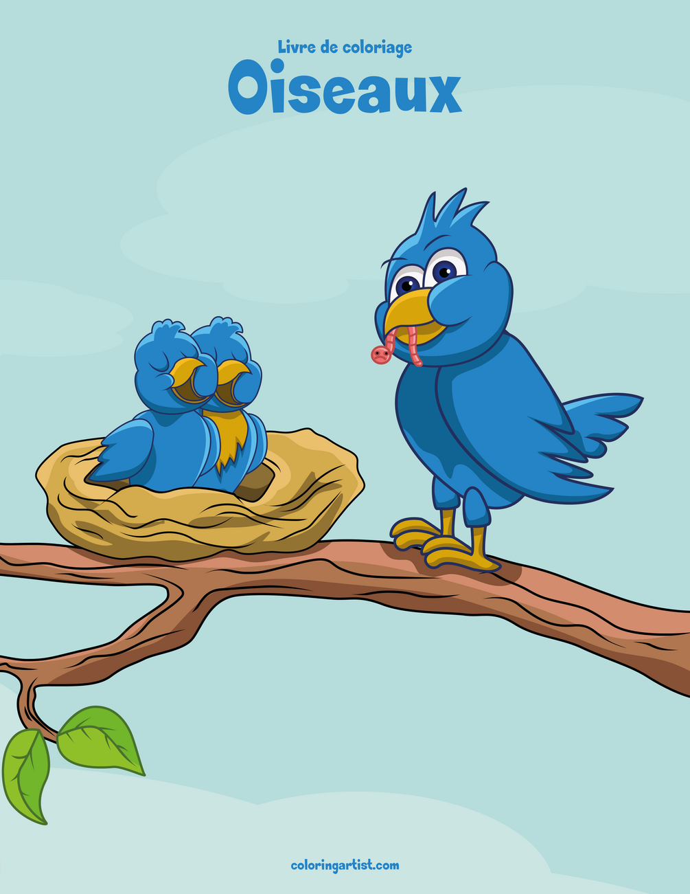 Livre de coloriage Oiseaux 5 & 6