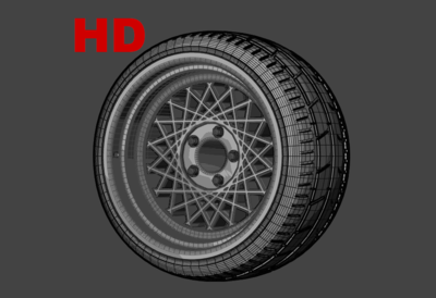 3D Model - Wheel - BBS (1:64)