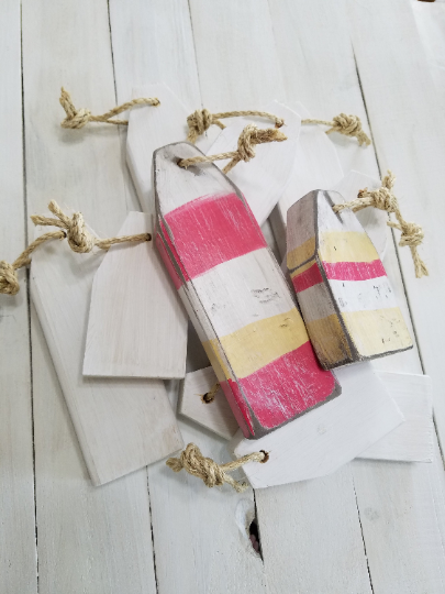 DIY Twelve Flat Buoys - How to paint Wood Buoy Kit - Wood buoys - Ready ...