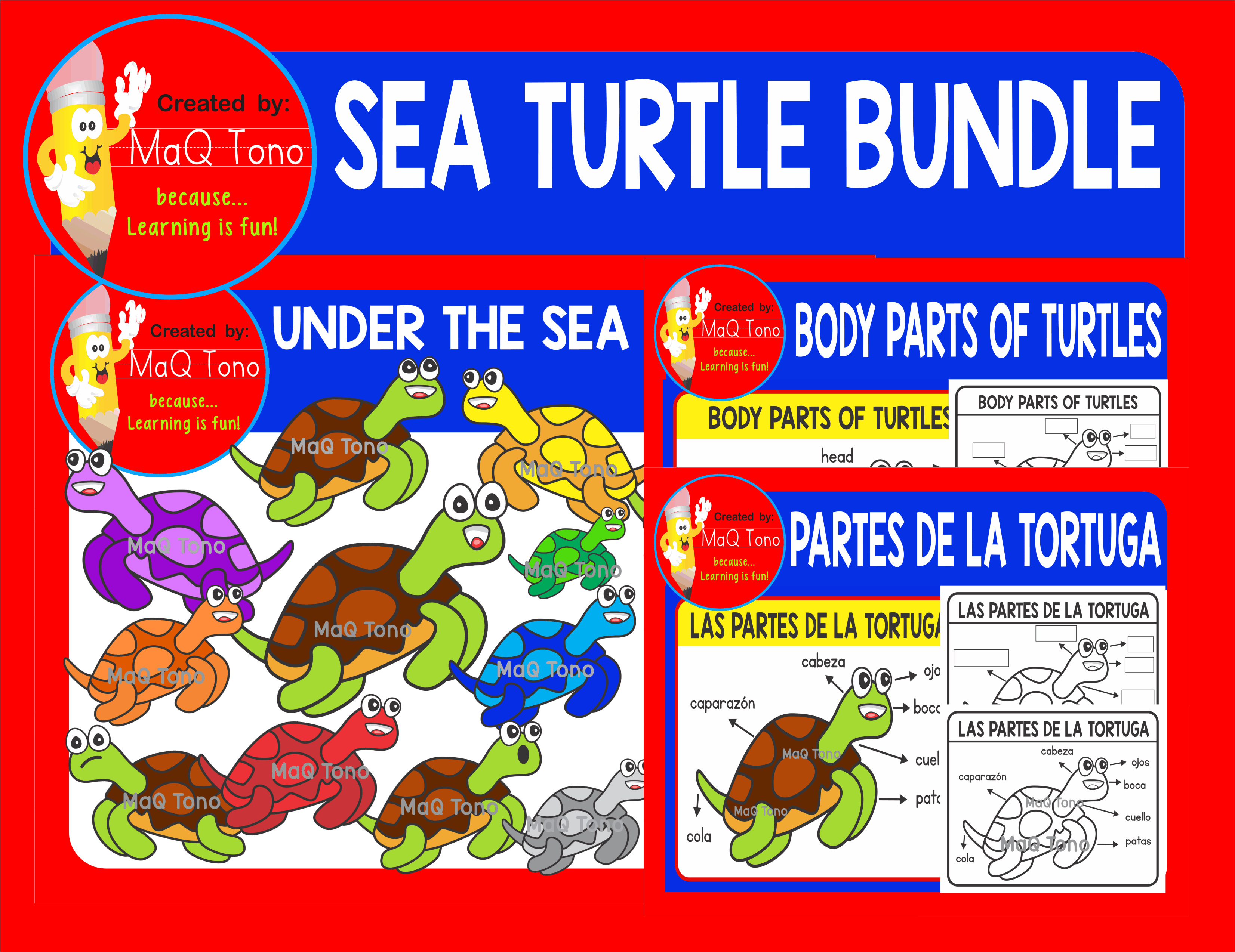 SEA TURTLES BUNDLE SET