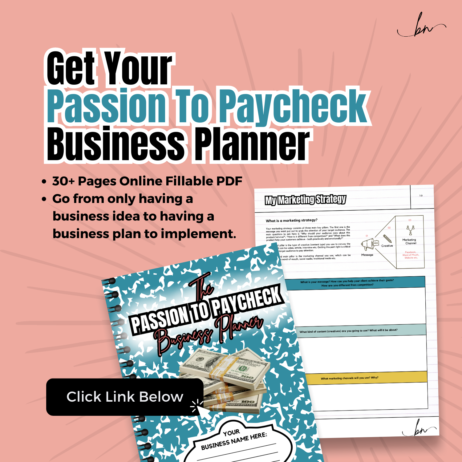 Passion to Paycheck Business Planner
