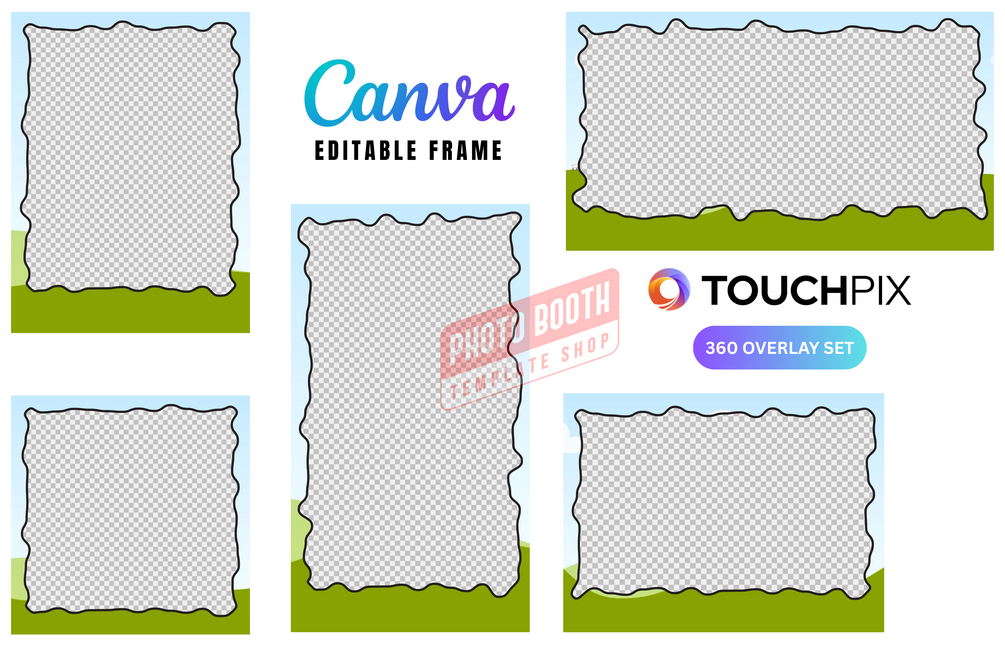 360 Overlay for Touchpix | Canva Frame for Transparent 360 Photo Booth ...