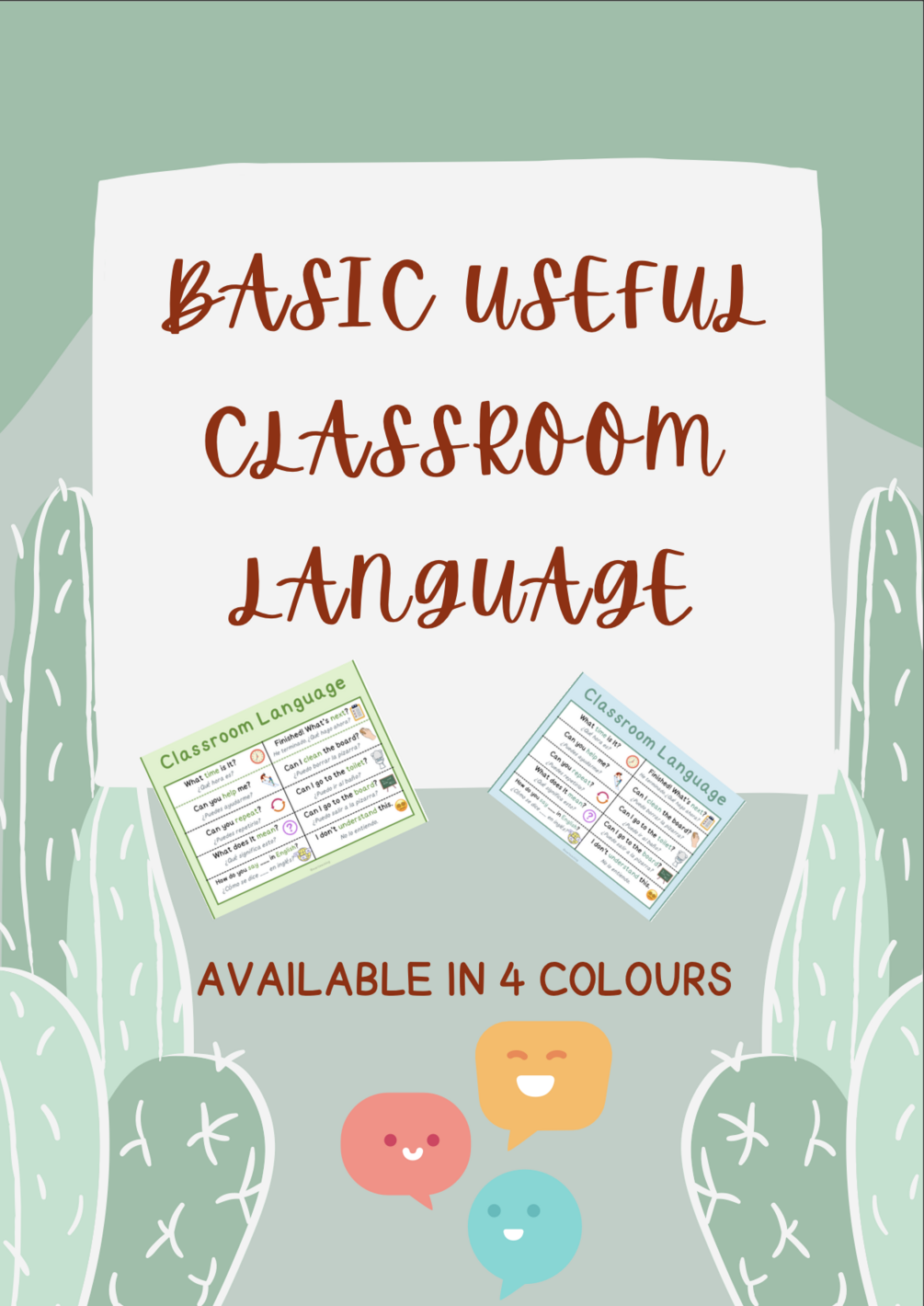 Basic Useful Classroom Language