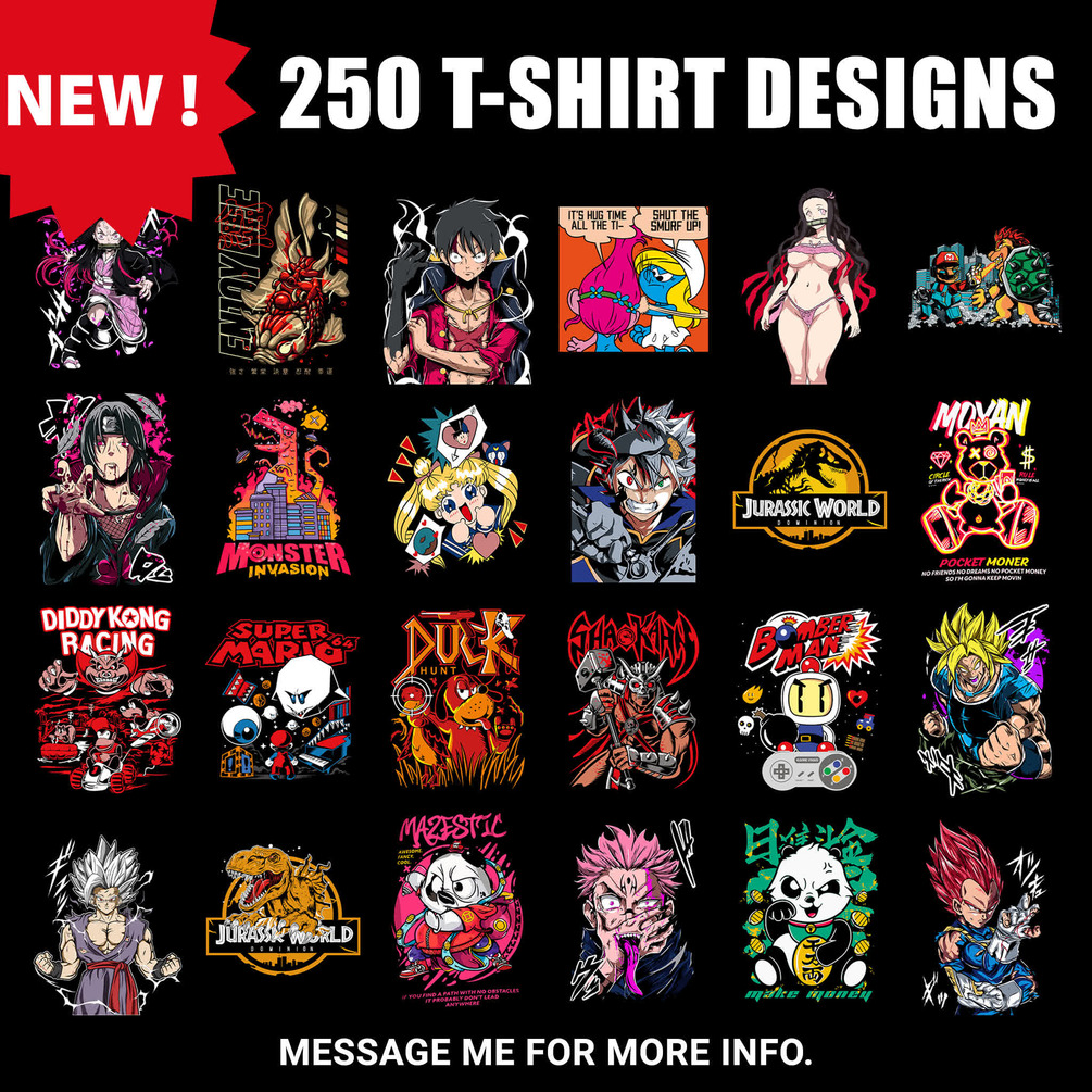 250 T-shirt Designs Bundle T-shirt designs sublimation designs mug ...