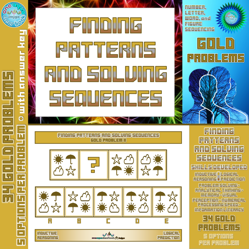 Patterns and Sequences in PowerPoint (Gold Logical Reasoning Problems)