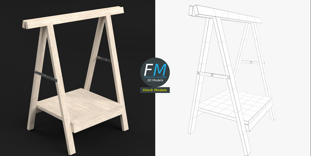 3D MODEL - Trestle support 2