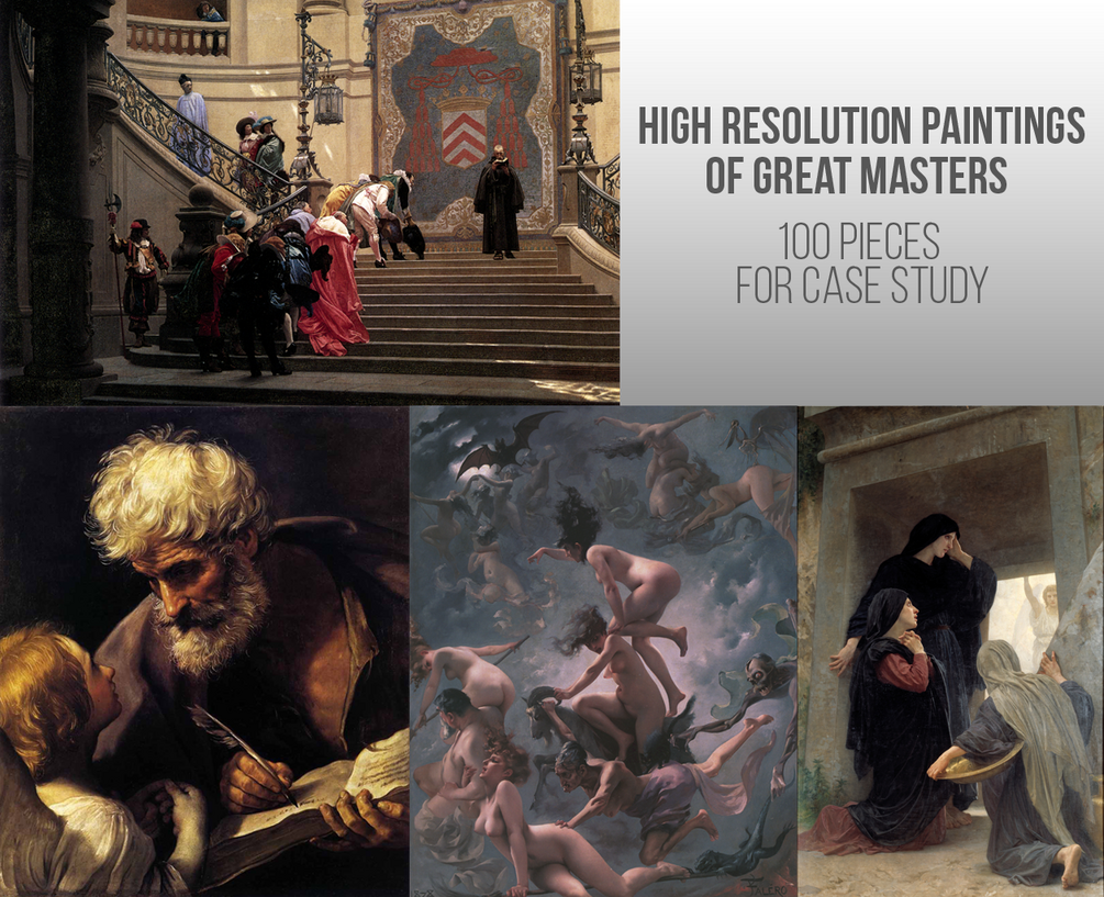 High Resolution Paintings for Study
