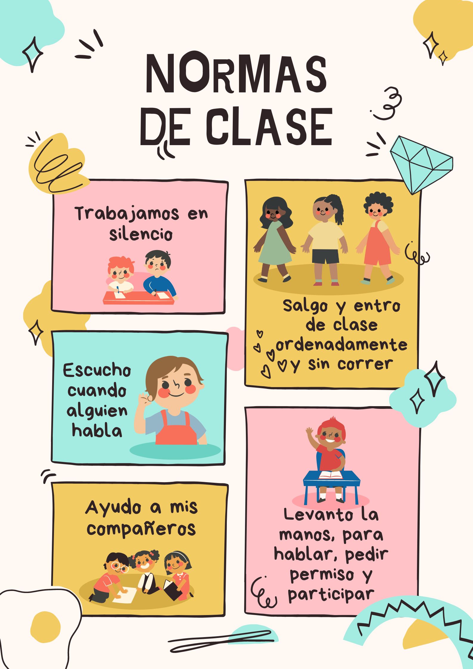Normas de clase para 1º y 2º E.P.