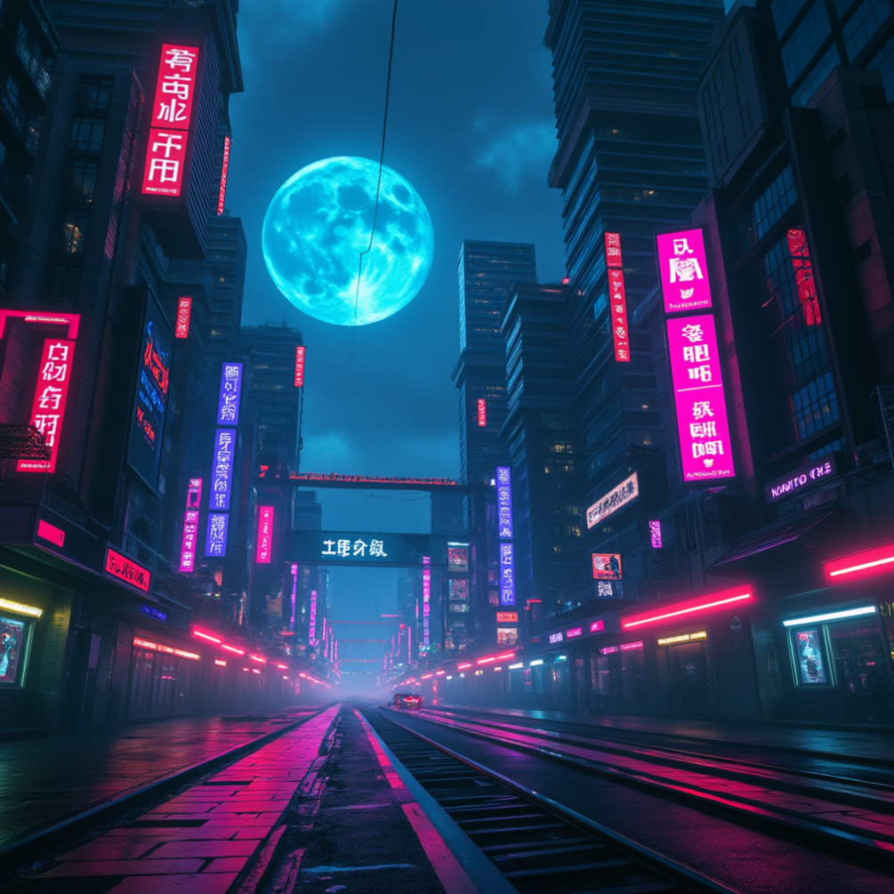 Retro Future Midnight Sky Wallpaper Pack